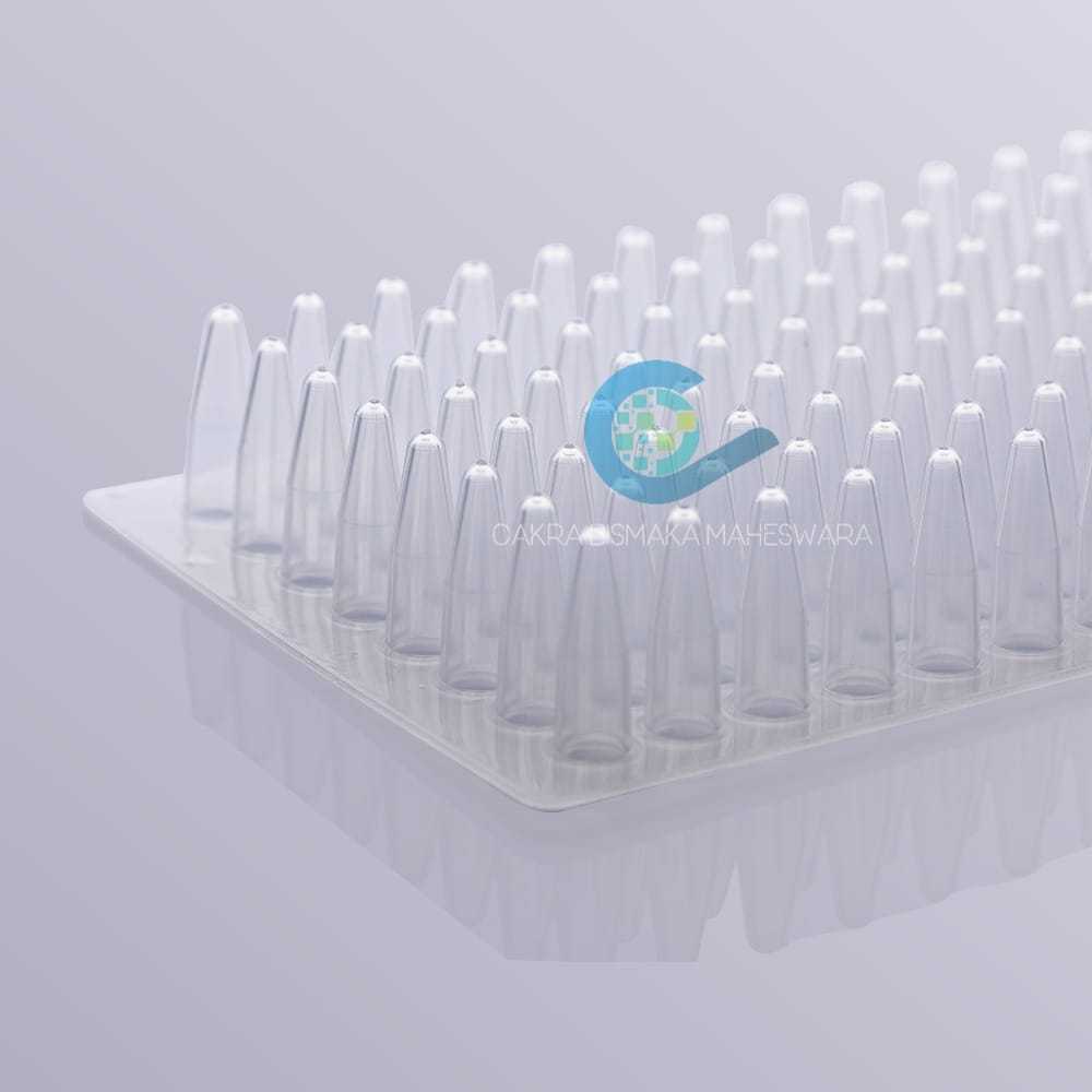 Jual Microplate for PCR / 96 well PCR microplate, no skirt, clear ...