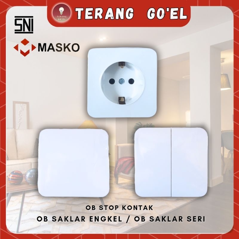 Jual MASKO OB Saklar Engkel / OB Saklar Seri / OB Stop Kontak MASKO ...