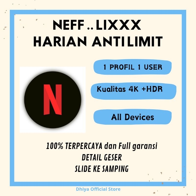Jual Software Netplixx 1 Hari Private 4KHDR | Shopee Indonesia