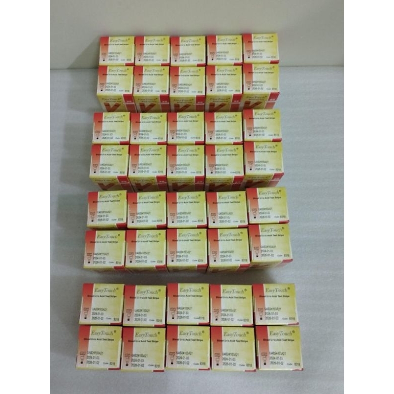 Jual Paket 40Box Easy Touch Blood Uric Acid 25 strip easy touch ...