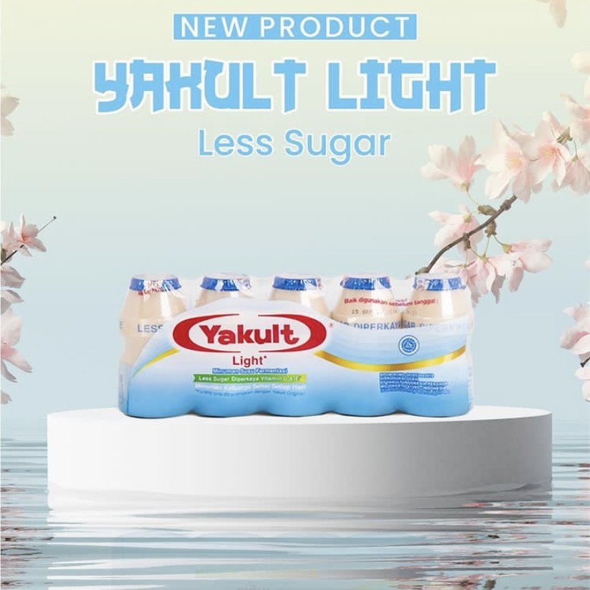 Jual yakult light less sugar minuman probiotik isi 5 botol | Shopee ...