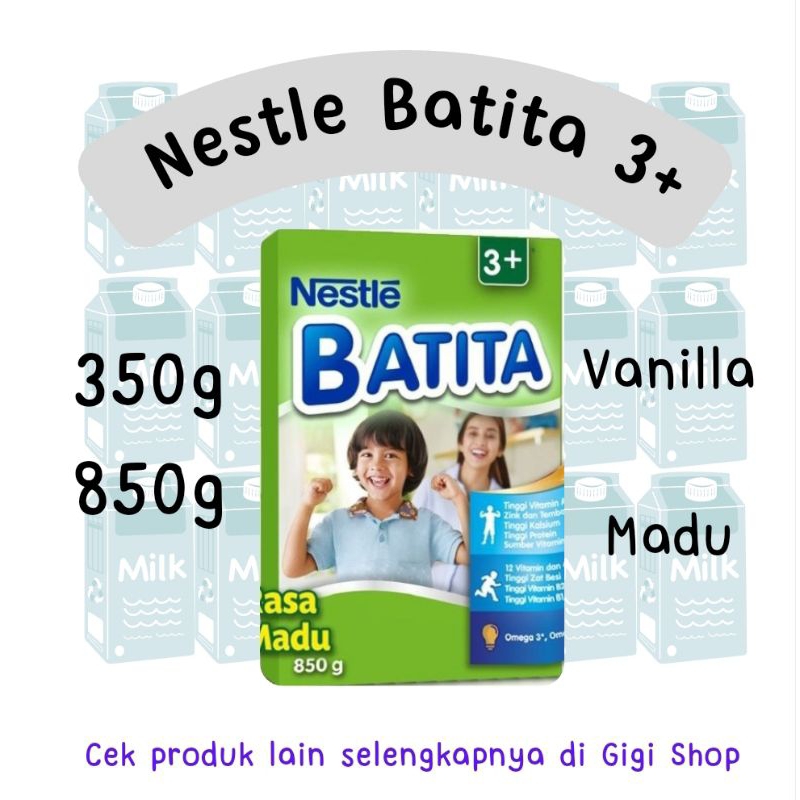 Jual NESTLE BATITA 3+ Susu Pertumbuhan Anak usia 3 tahun ke atas 850 gram | Shopee Indonesia