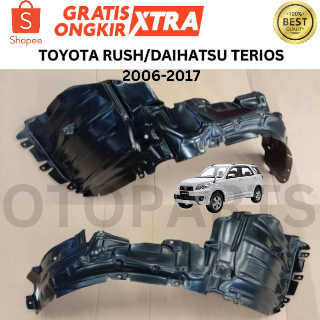 Jual RB LINER INNER FENDER PELINDUNG SPAKBOR LUMPUR RUSH TERIOS 2006 ...