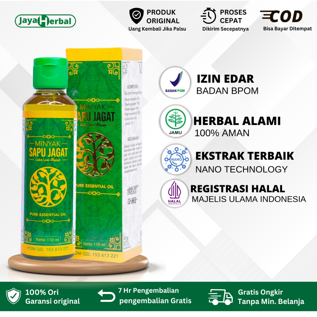 Jual Jaya Herbal - Minyak Sapu Jagat Original 100% Minyaksapujagat sapu ...