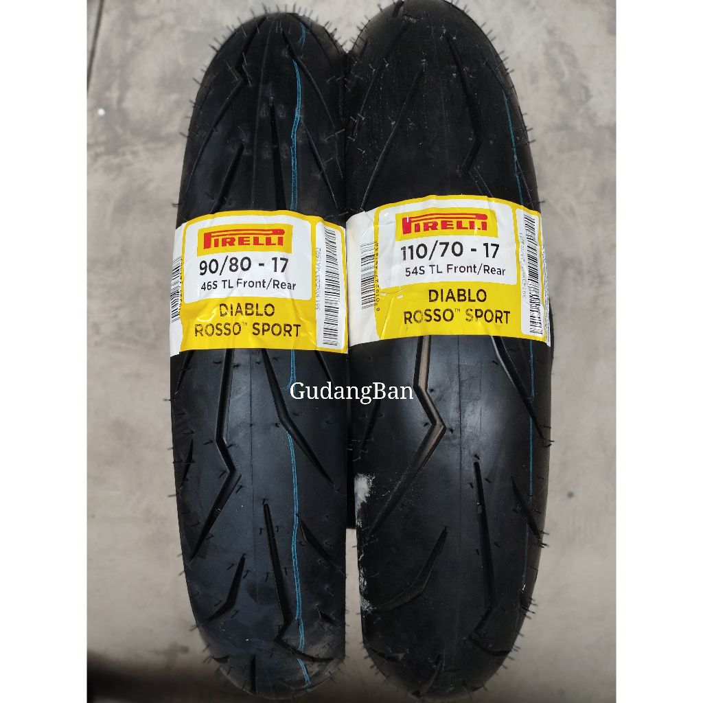 Jual ( PAKET 2 BAN - RING 17 ) DRS 90 80 17 dan 110 70 17 PIRELLI ...