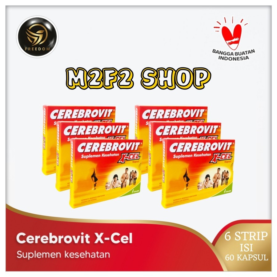 Jual Cerebrovit X-CEL Multivitamin Suplement Kesehatan | Strip - 10 ...