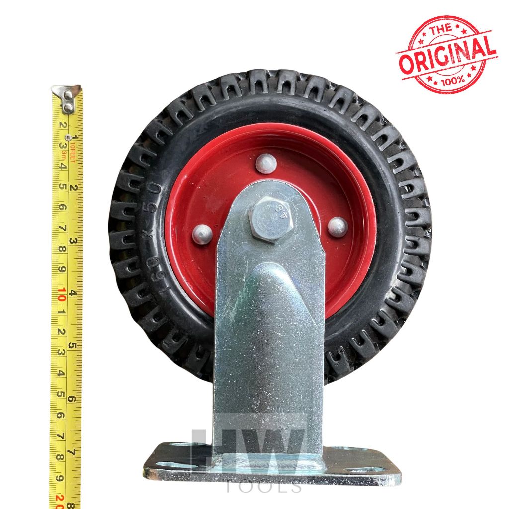 Jual Roda Karet Kembang 6 Inch Mati Tetap Roda Gerobak Etalase Troli ...