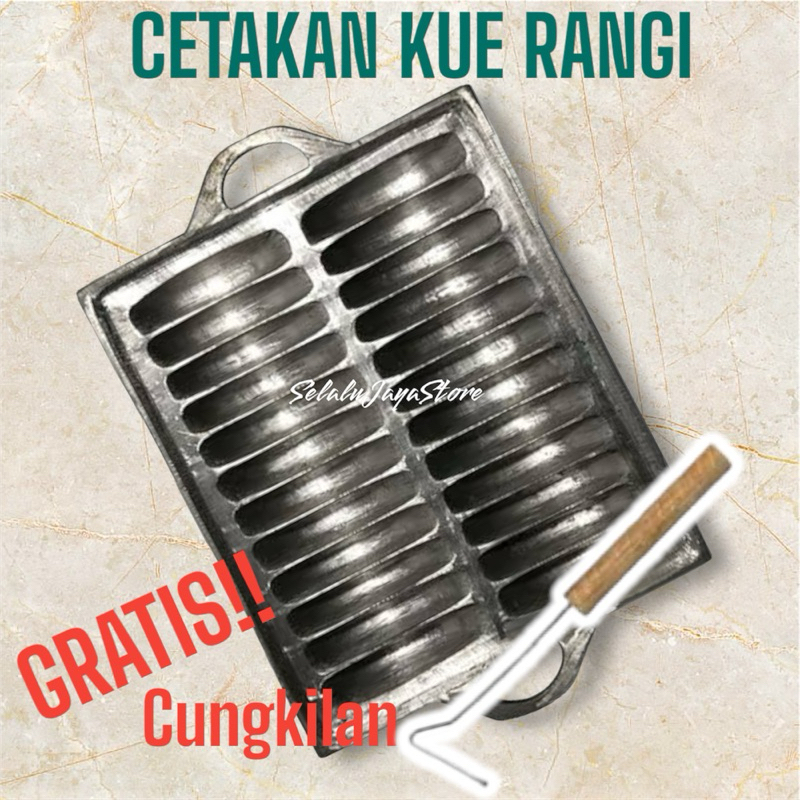 Jual COD CETAKAN KUE RANGI / KUE BANDROS / Cetakan kue pancong lumer ...