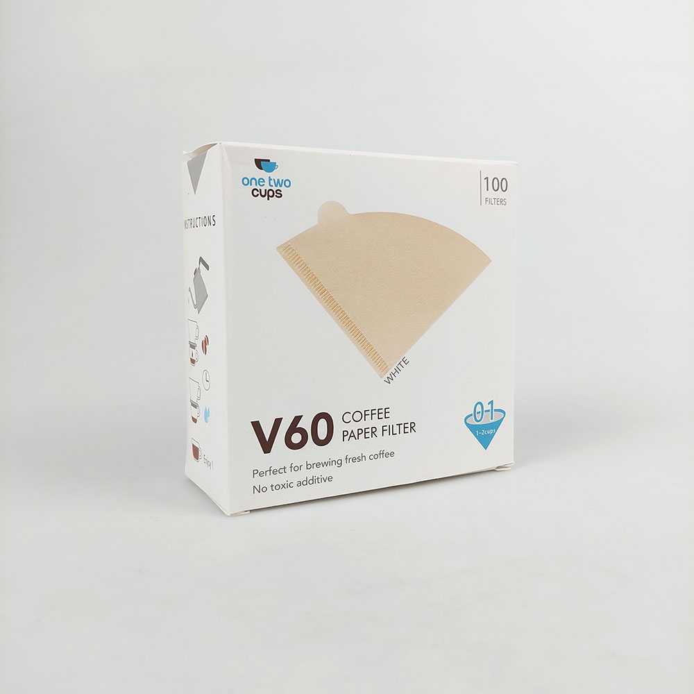 Jual Kertas Filter Saringan Kopi V60 Coffee Filter Paper 1-2 Cups ...