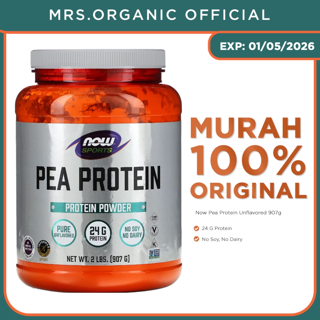 Jual Now Pea Protein Unflavored 907gr | Shopee Indonesia