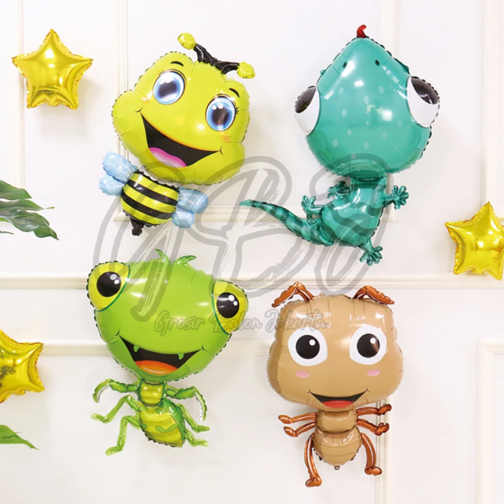 Jual Balon Foil JUMBO Serangga Cute / Binatang Semut / Hewan Belalang ...