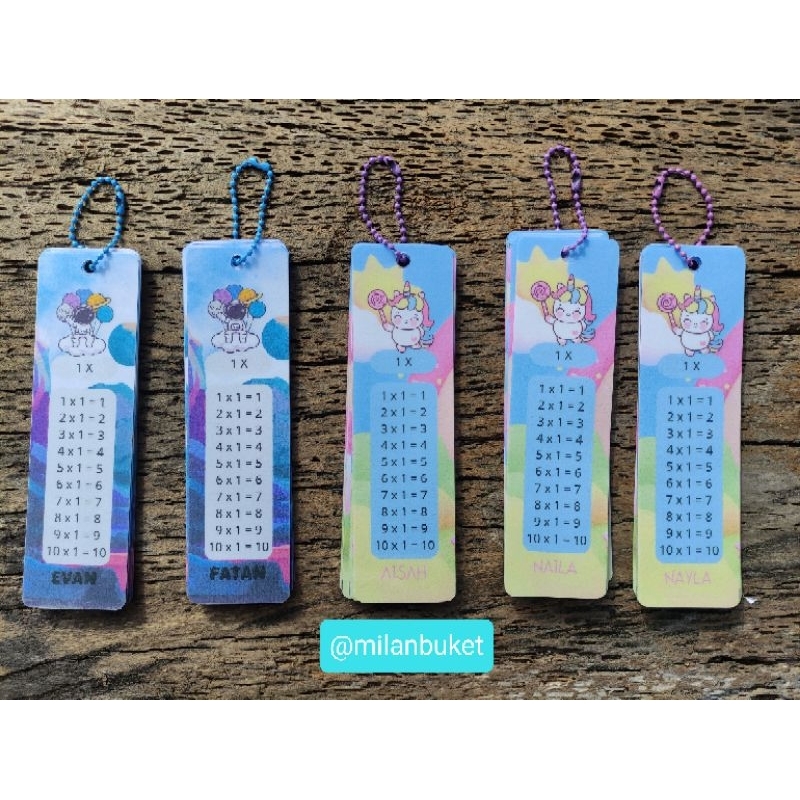 Jual flash card perkalian edukatif / matematika / belajar menghafal ...