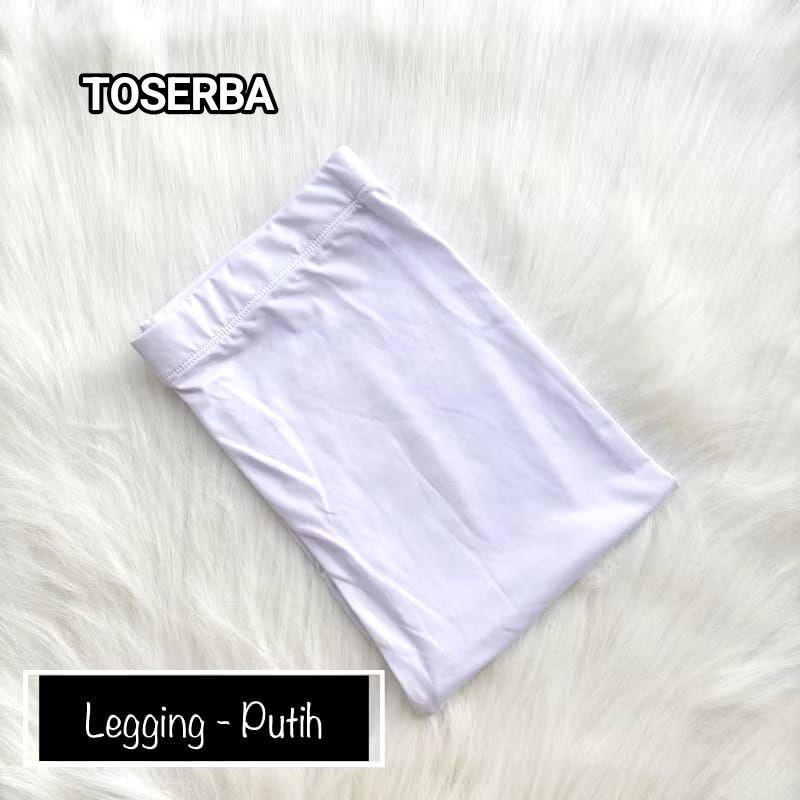 Jual CELANA LEGGING POLOS PUTIH/HITAM KAOS RAYON PREMIUM AL SIZE ...