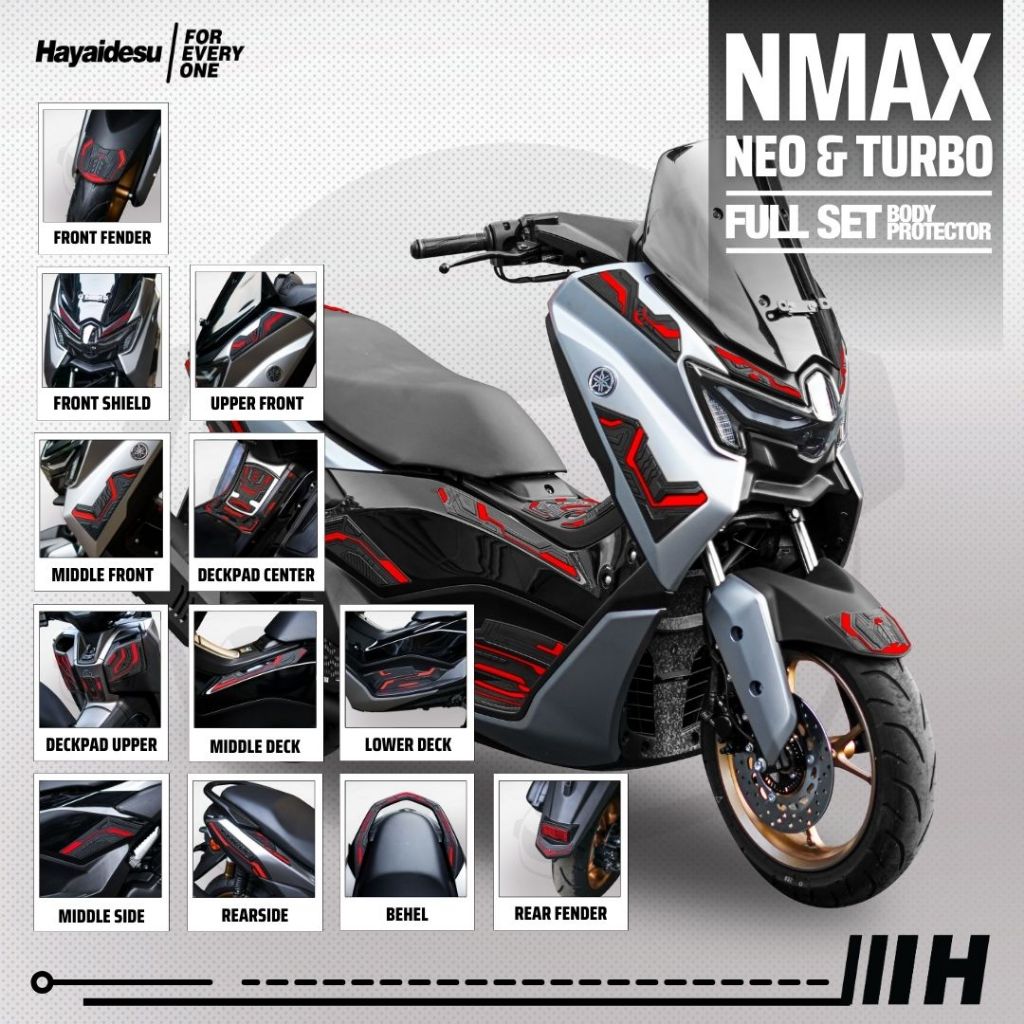 Jual Yamaha NMAX NEO & TURBO Full Set Cover Aksesoris Stiker Emblem ...