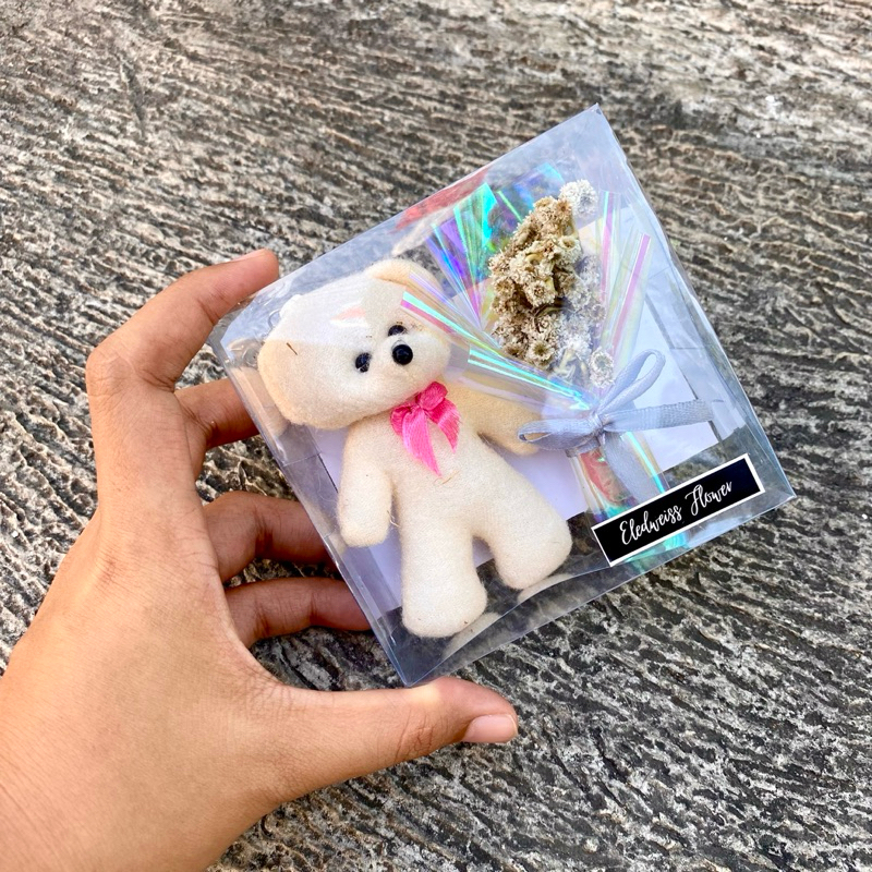Jual flowers box boneka buket kotak mik graduation buket mini valentine ...