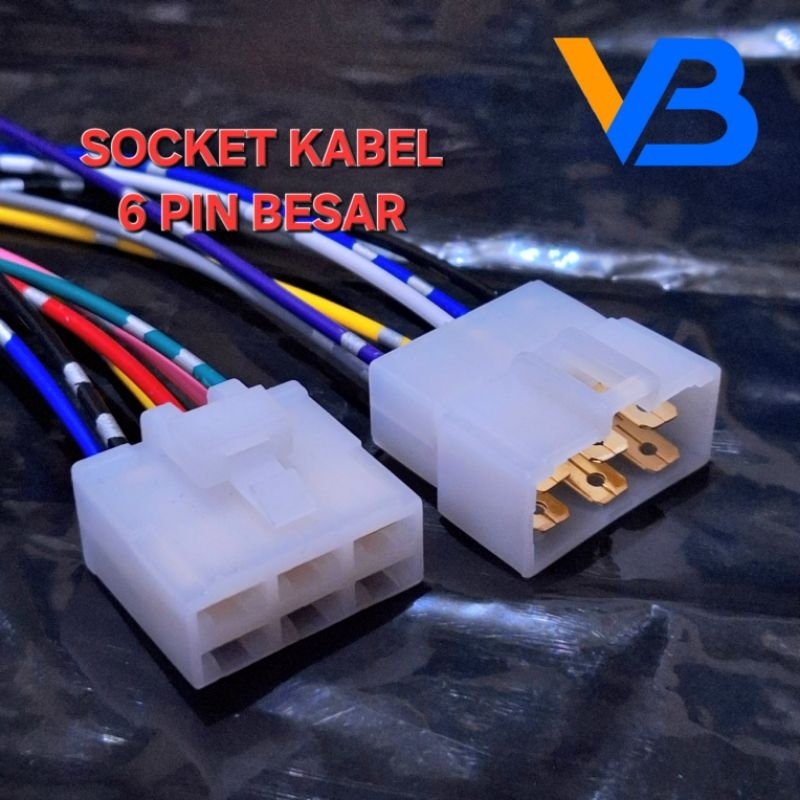 Jual Socket Kabel 6 Pin Besar Socket 6 Pin Soket Kabel 6 Pin Soket ...