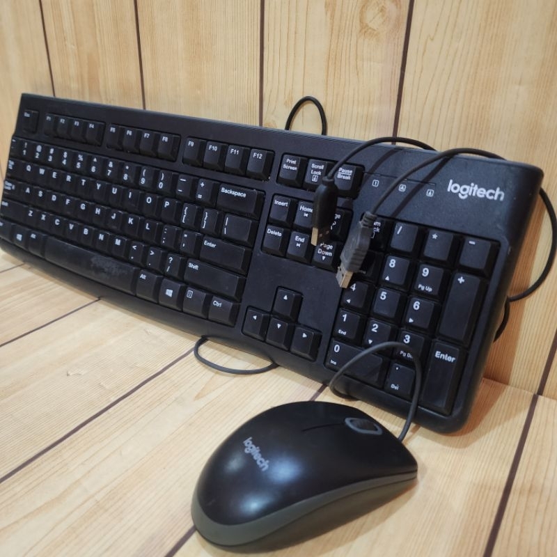 Jual Paket Keyboard Mouse Logitech USB seken Murah Normal | Shopee ...