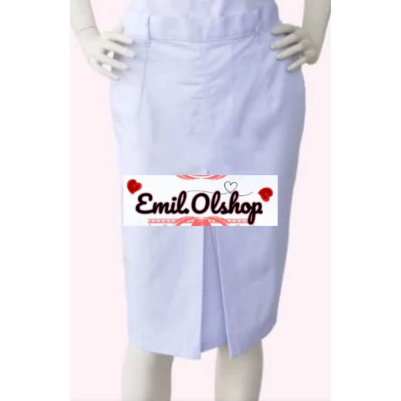 Jual seragam SMA span pendek putih rok sekolah putih paskibra | Shopee Indonesia
