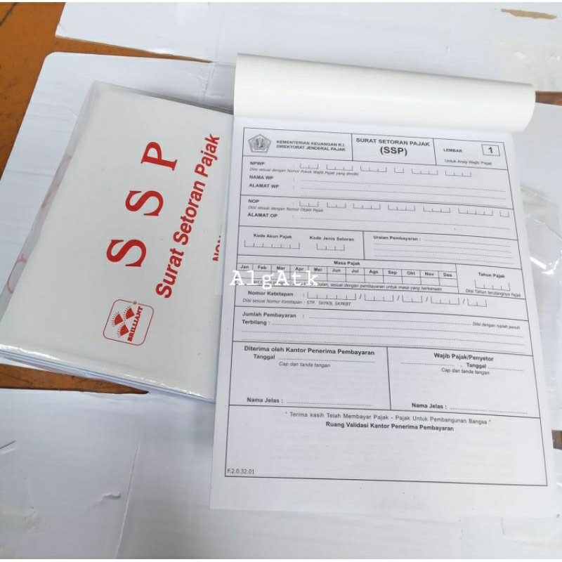 Jual Surat Setoran Pajak A4 (SSP) non carbon( Harga/1 pack) | Shopee Indonesia