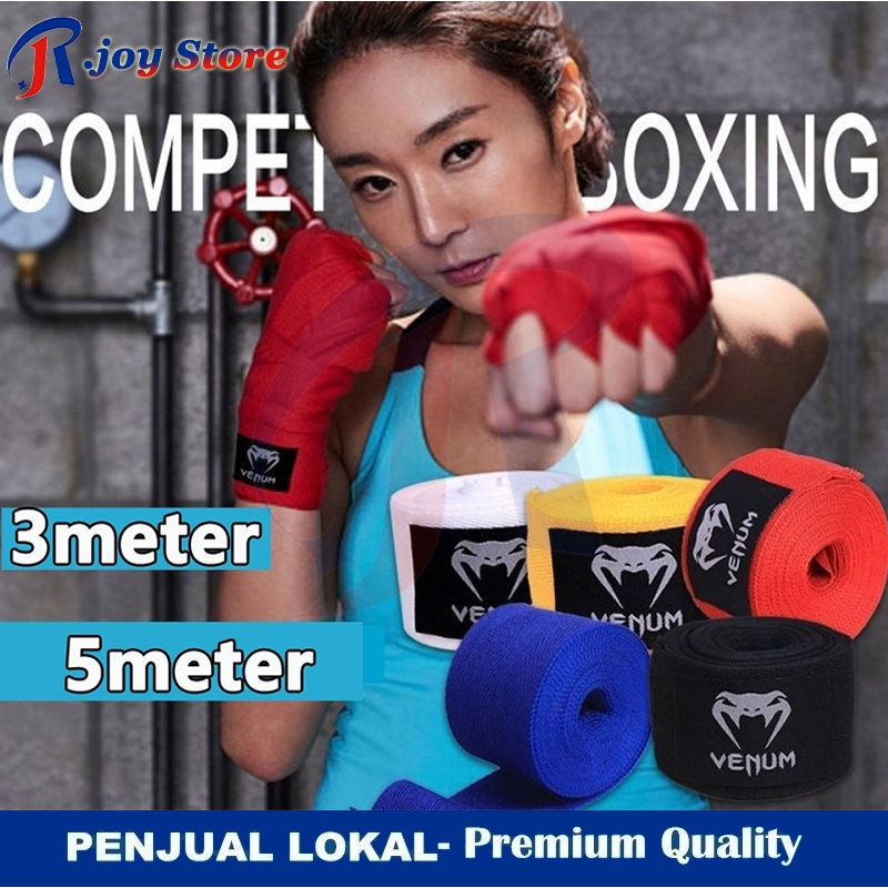 Jual Handwrap 3 Dan 5 Meter / Hand Wrap Muaythai / Boxing / Tinju ...