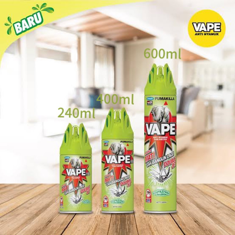Jual ( 240ml/400ml ) Vape Fumakilla Aerosol Obat Nyamuk Dan Kecoa ...