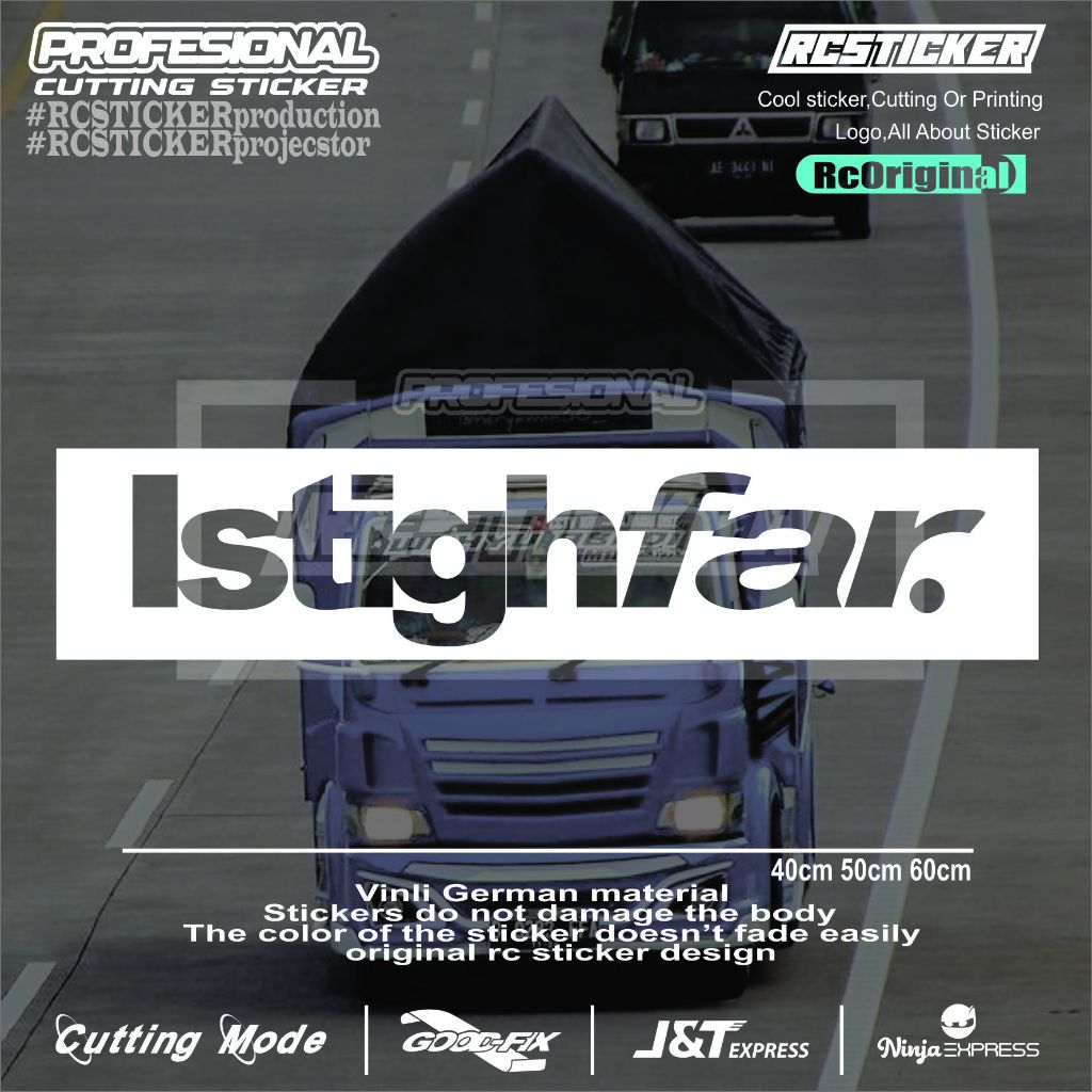 Jual Stiker istighfar variasi kaca pintu mobil pickup truk sticker ...