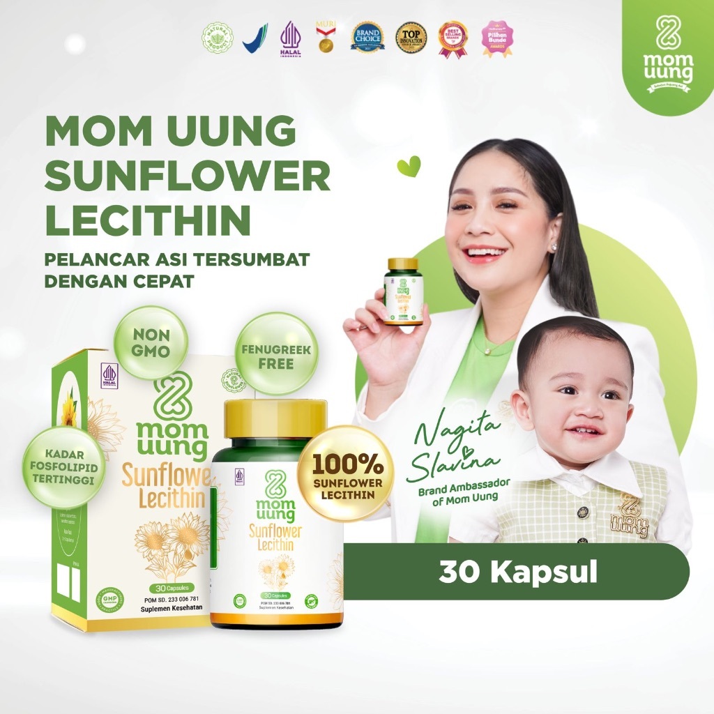 Jual Mom Uung Sunflower Lecithin 30 Kapsul Melancarkan Sumbatan ASI ...