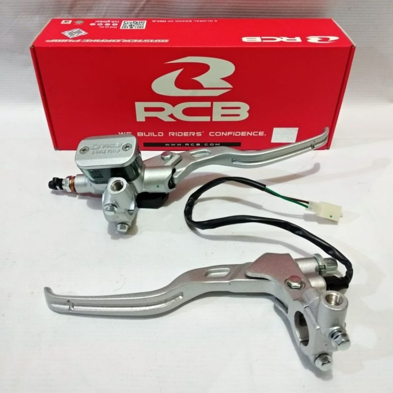 Jual Master Rem RCB E3 14 mm Kotak dan Handle E2 SILVER Scoopy Mio Beat Vario Supra Satria Sonic ...