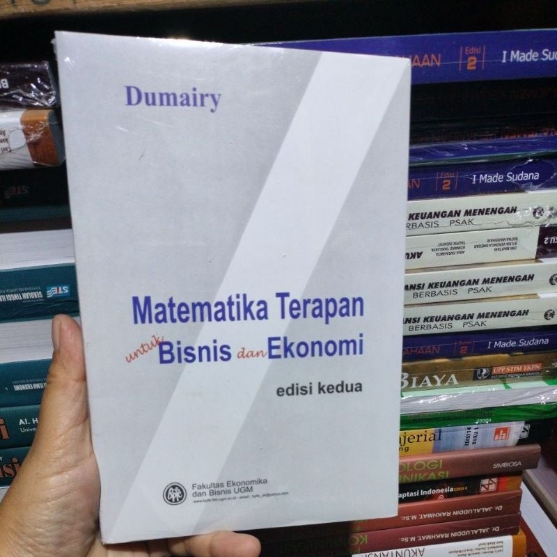 Jual matematika terapan untuk bisnis dan ekonomi edisi kedua by dumairy ...