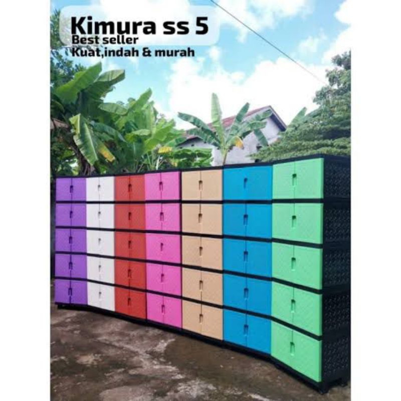 Jual LEMARI KIMURA 5 SUSUN / LEMARI PAKAIAN 5 SUSUN LEMARI PLASTIK ...
