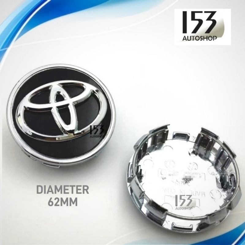Jual Tutup Lubang Velg Dop Hitam All New Avanza/Innova/Rush 62mm ...