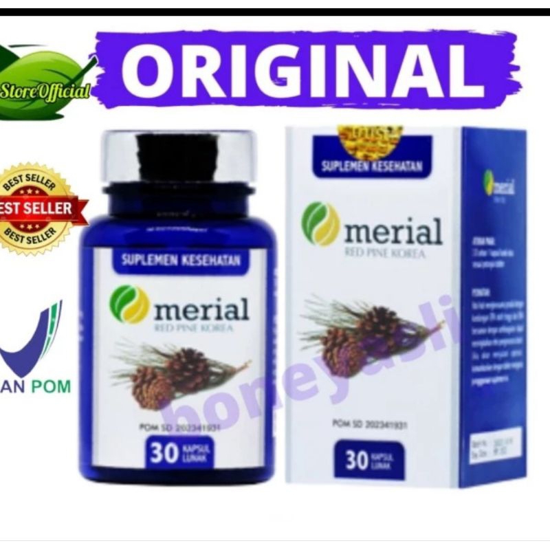 Jual MERIAL RED PINE KOREA ASLI ORIGINAL ISI 30 KAPSUL / ATASI ...