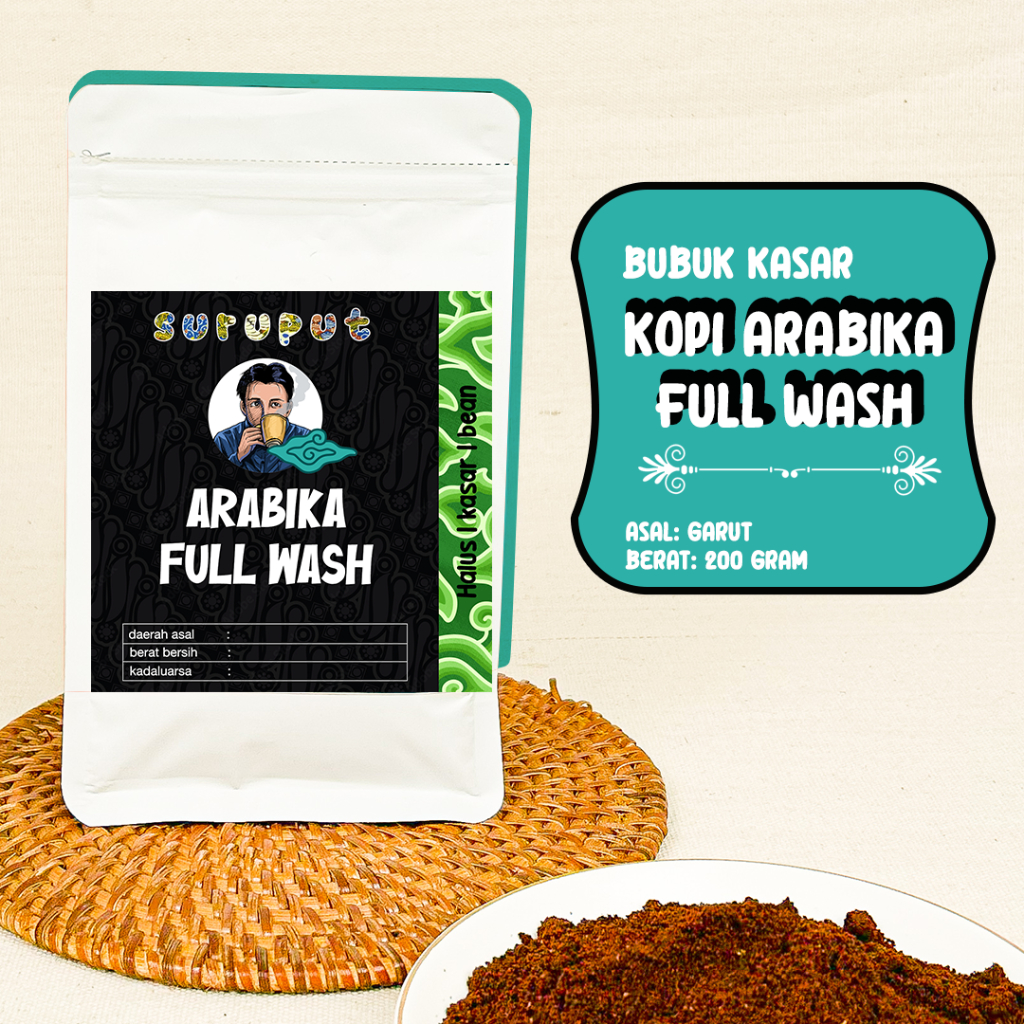Jual Kopi Arabika Garut 200 gram - Olahan Full Wash Jenis Bubuk Semi ...