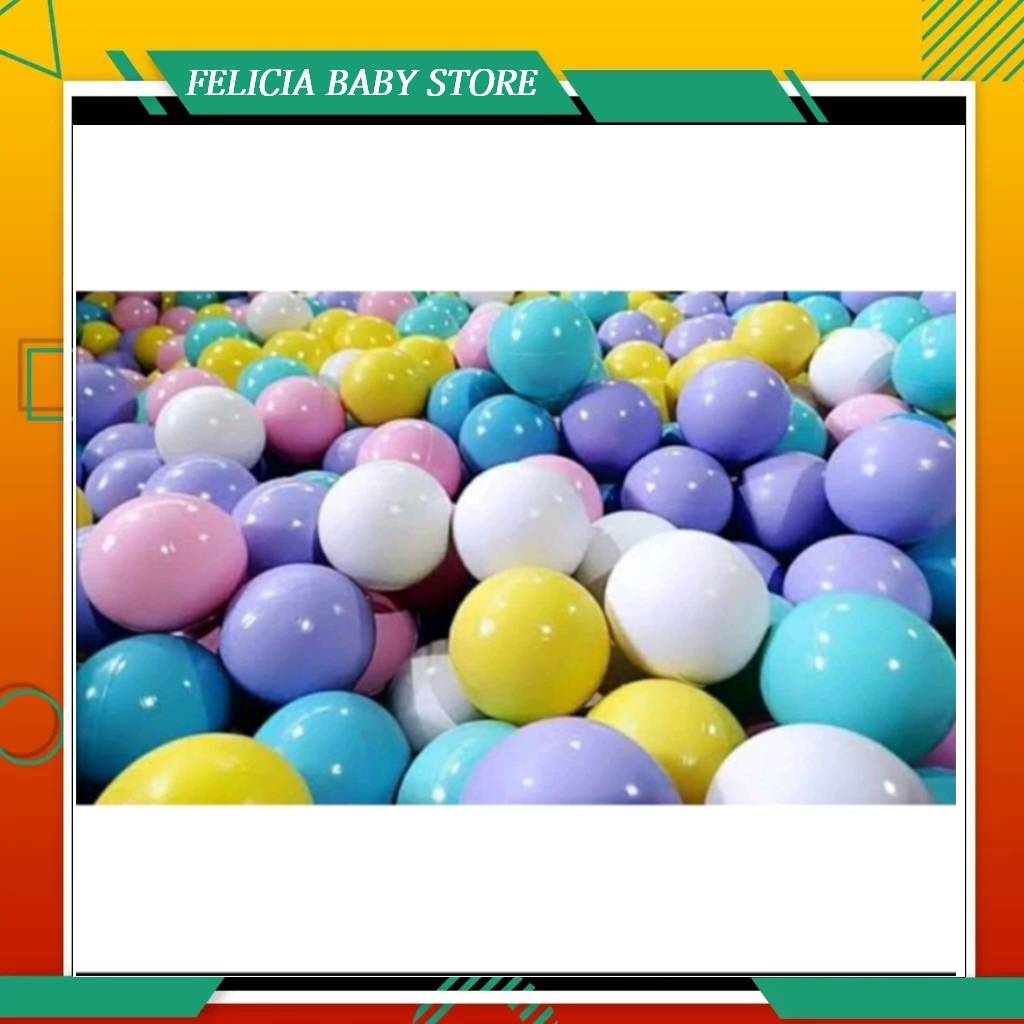 Jual Mandi Bola Anak Soft Pastel ber SNI 100 pcs 1 Kg | Shopee Indonesia