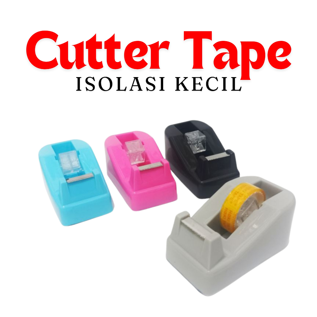 Jual TAPE CUTTER DISPENSER ISOLASI KECIL 1/2 inch, TEMPAT SELOTIP KECIL ...