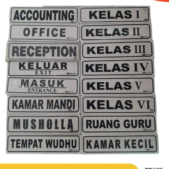 Jual GM Label Acrylic kecil PART 2 | label accounting | office ...