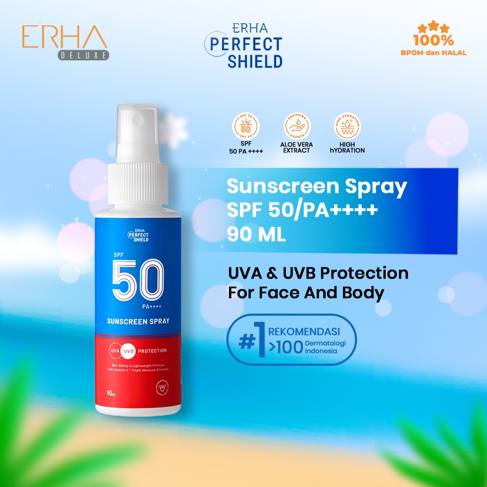 Jual ERHA Perfect Shield Sunscreen Spray SPF 50++++ 90 ml / Sunblock ...