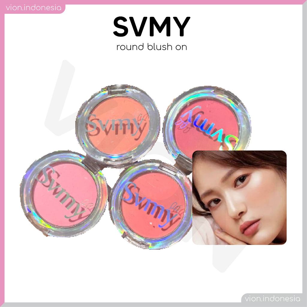 Jual SVMY Round Blush On Palette Blusher Matte Anti Air Tahan Lama Perona Pipi Bedak Powder ...