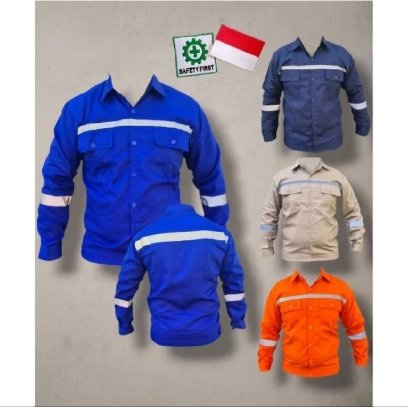Jual Kemeja Wearpack Safety Lengan Panjang / Kemeja Kerja Werpak ...