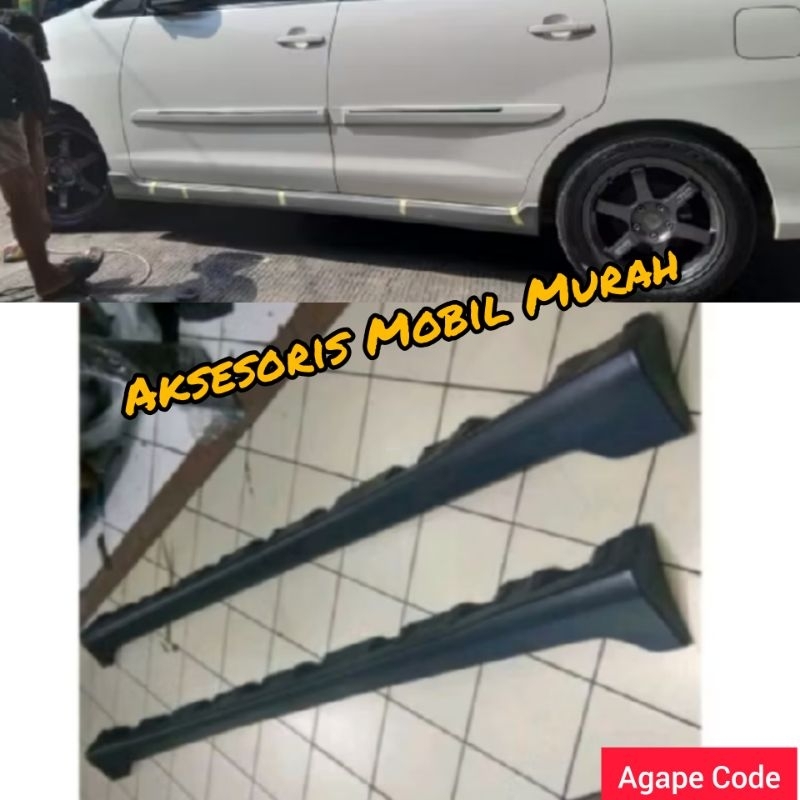 Jual Bodykit samping kijang inova type V 2005-2015 (cat dasar) hitam ...