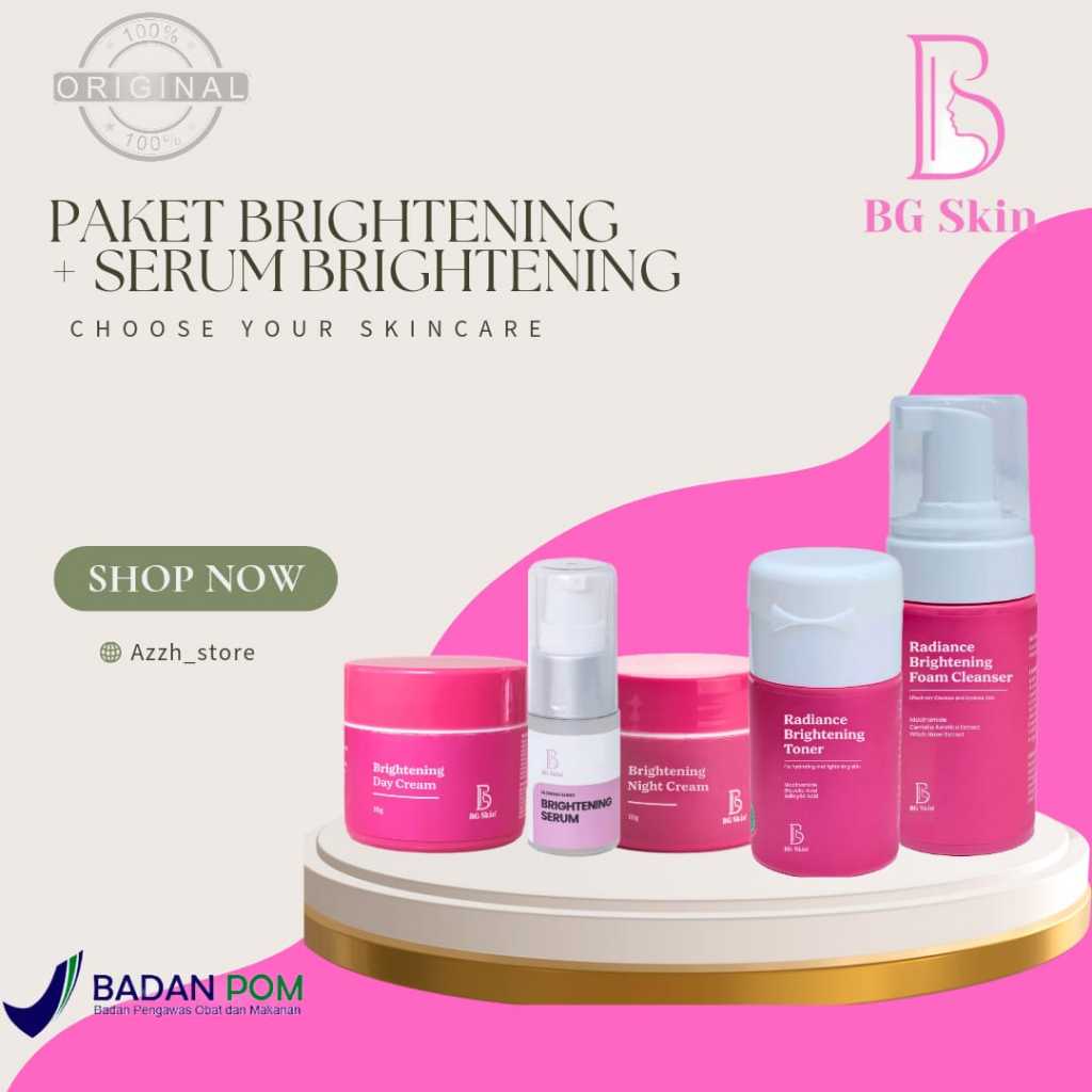 Jual BG Skin Paket Brightening Plus Serum Brightening 10Ml | Shopee ... Jual BG Skin Paket Brightening Plus Serum Brightening 10Ml | Shopee ...
