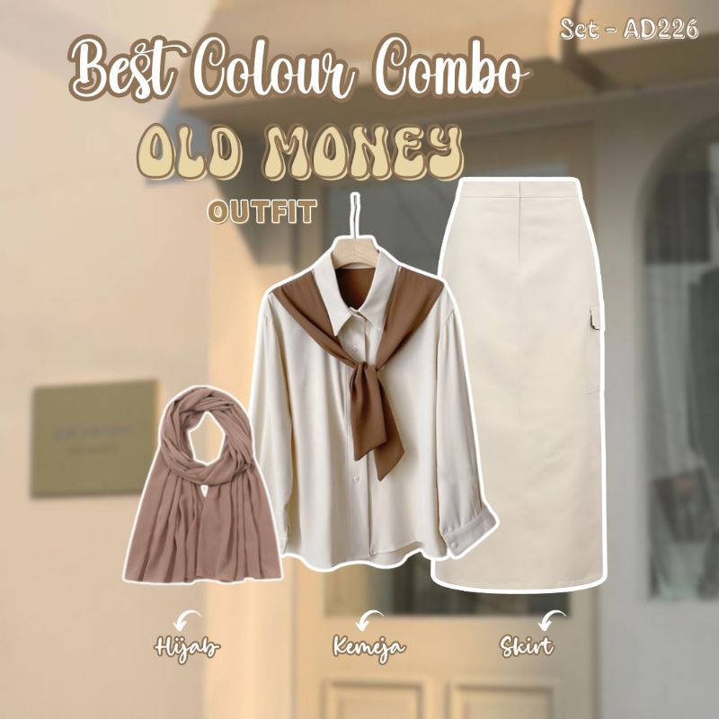 Jual One Set Hijab OOTD Korean Style Kekinian Outfit Wanita Remaja ...