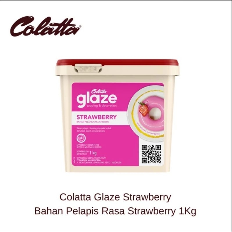 Jual Glaze collata strawberry 1kg | Shopee Indonesia