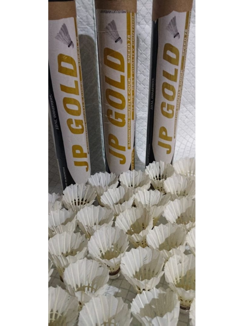 Jual shuttle cock bekas rekondisi, merk JP GOLD, kondisi 80% | Shopee ...