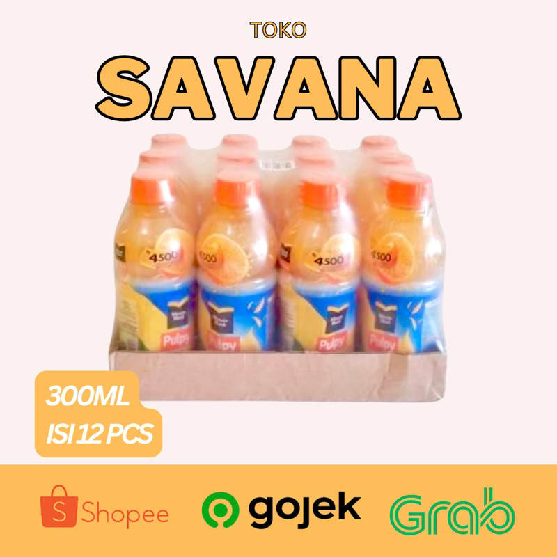 Jual MINUTE MAID PULPY ORANGE BOTOL PET 300ML ISI 12 BOTOL | Shopee ...