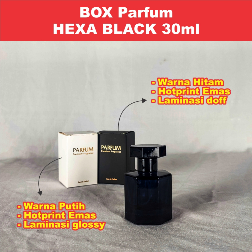 Jual Kemasan Kotak Parfum Box Parfum Kemasan Parfum 30ml model Hexa ...