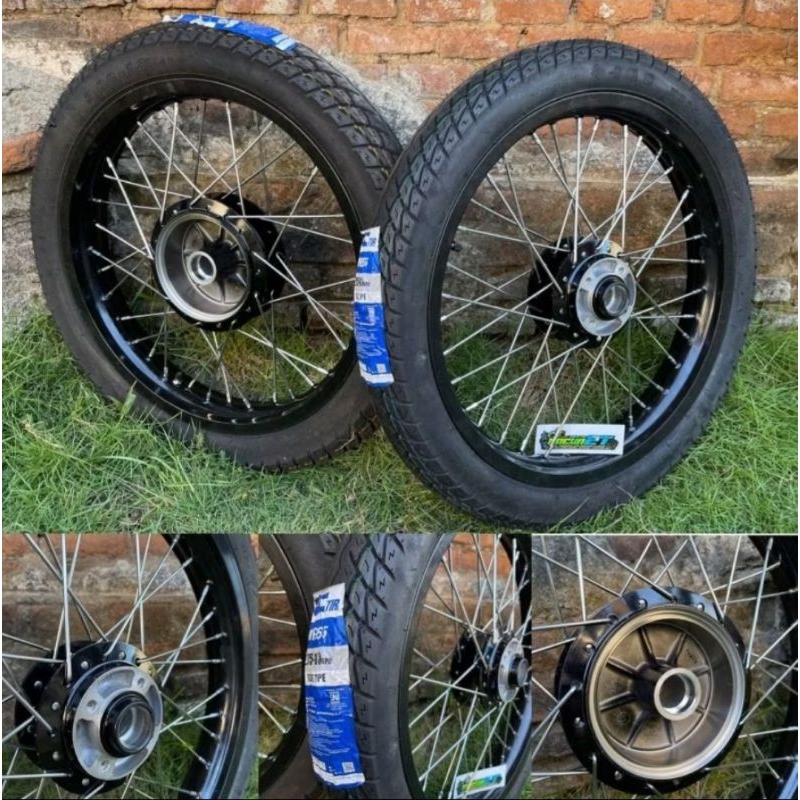 Jual Velg RX king Rxz Special Hitam glossi kilat Tromol ORI jari jari ...