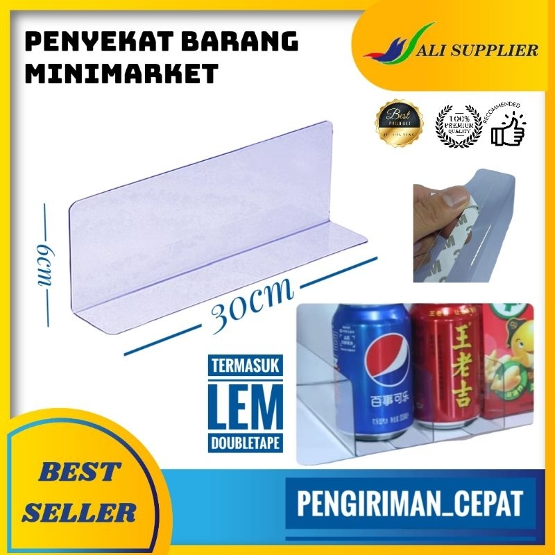 Jual SEKAT PEMISAH ETALASE MINIMARKET / SEKAT BARANG / PENYEKAT RAK ...