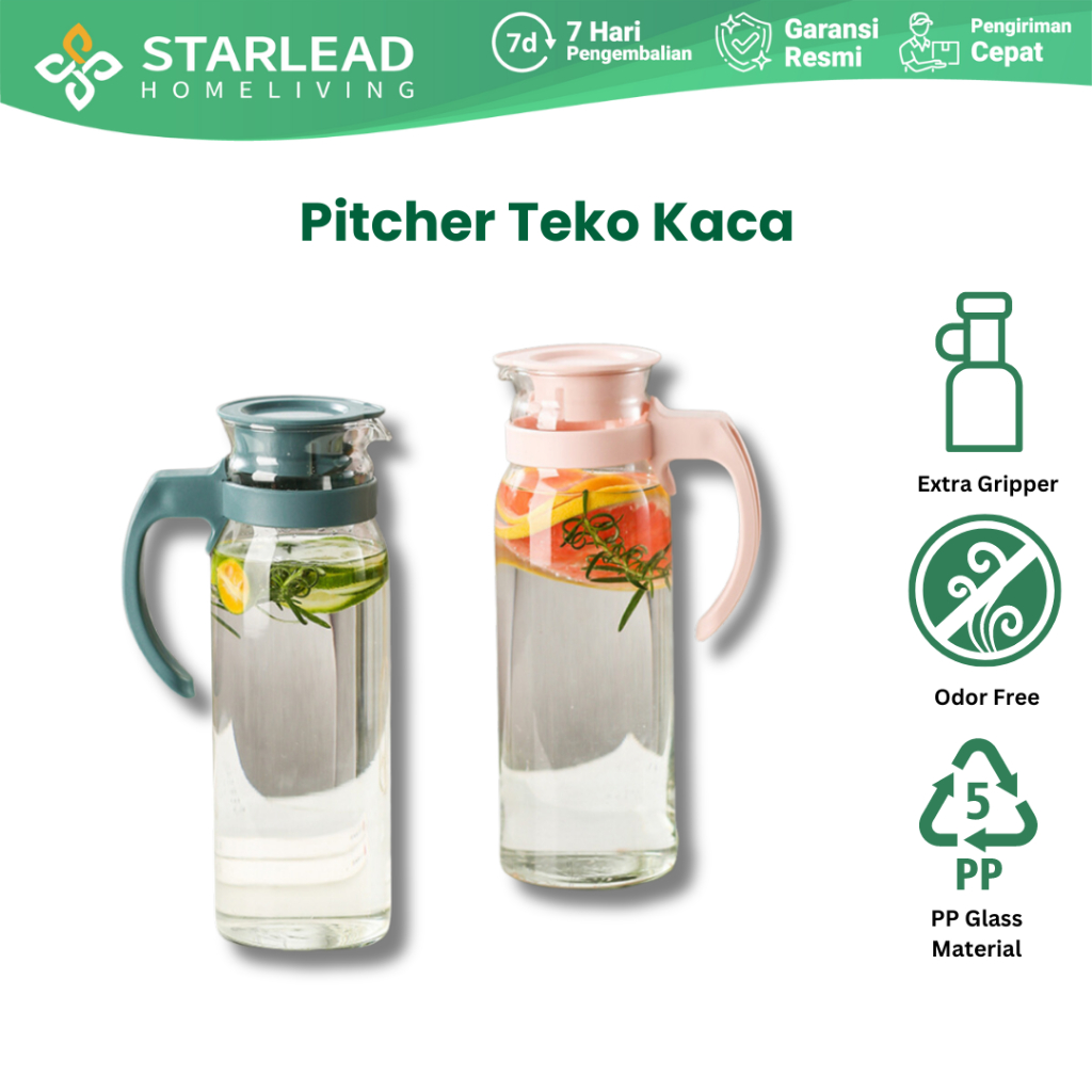 Jual Starlead 【BPA Free】 Teko Kaca Pitcher Air Panas Dan Dingin ...