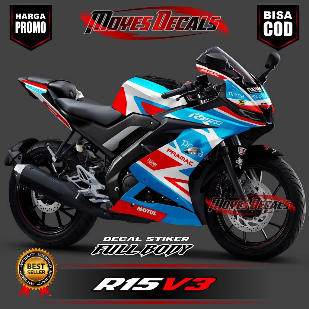 Jual DECAL MOTOR R15 V3 - STIKER MOTOR R15 V3 FULL BODY PREMIUM ...